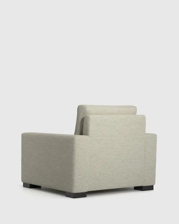 Quince Stillman Accent Chair In Performance Basketweave - Fog
