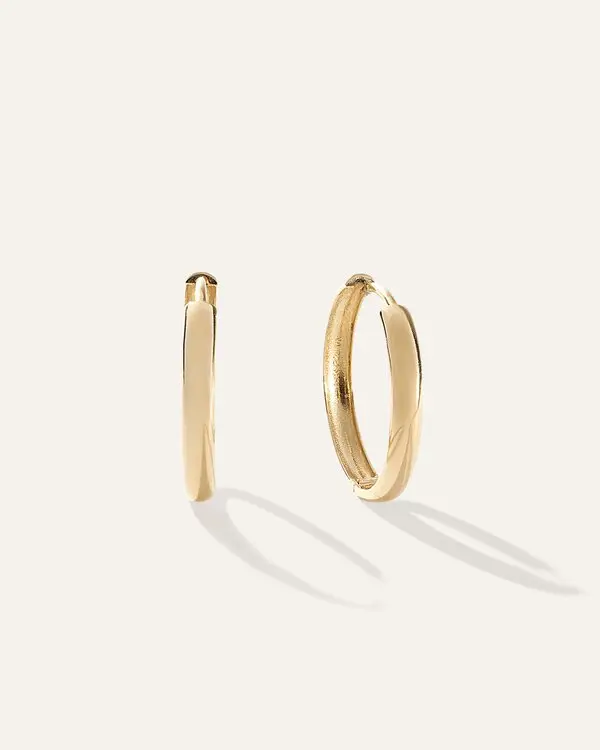 Quince 14k Gold Bold Hoop Earrings - Yellow Gold