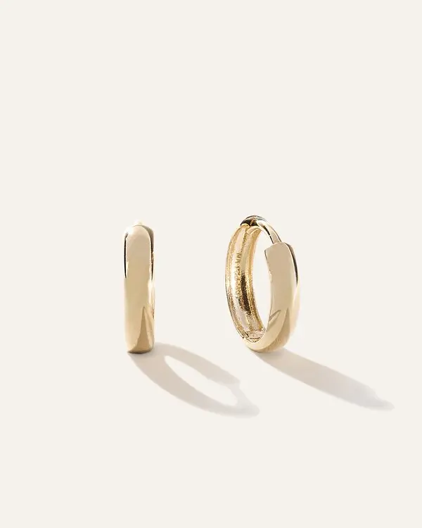 Quince 14k Gold Bold Hoop Earrings - Yellow Gold