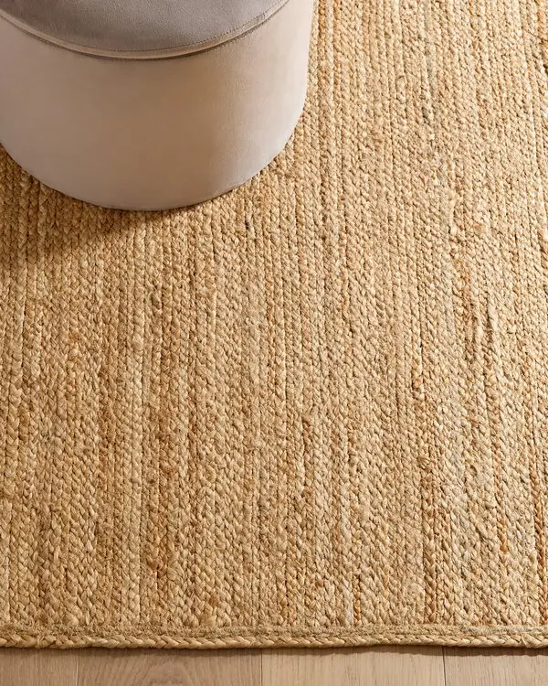 Quince Sol Hand-braided Jute Rug - Natural