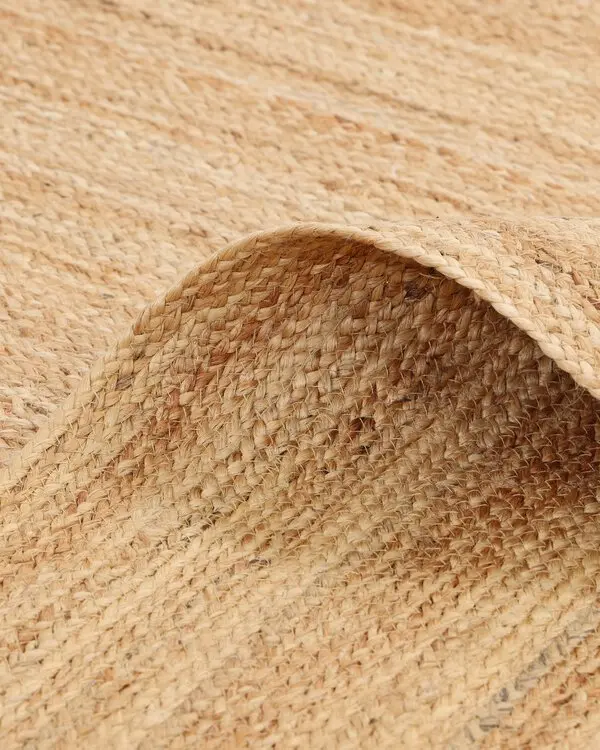 Quince Sol Hand-braided Jute Rug - Natural