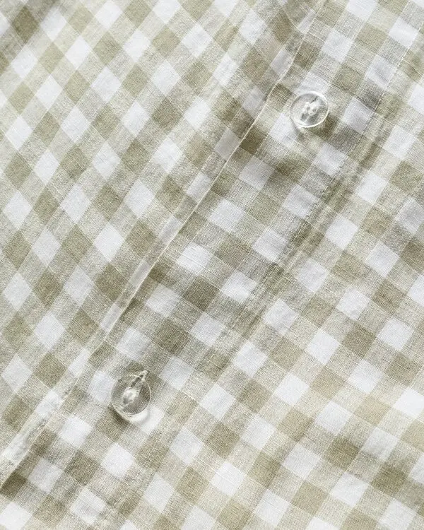 Quince European Linen Gingham Duvet Cover - Willowleaf
