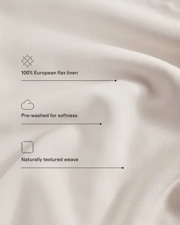 Quince European Linen Gingham Duvet Cover - Willowleaf