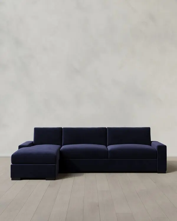 Quince Stillman Chaise Sectional Sofa - Midnight