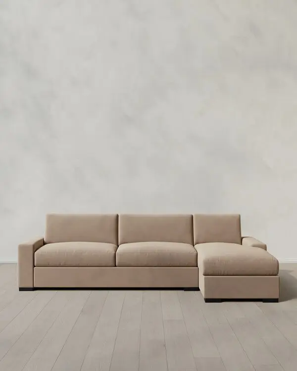 Quince Stillman Chaise Sectional Sofa - Taupe