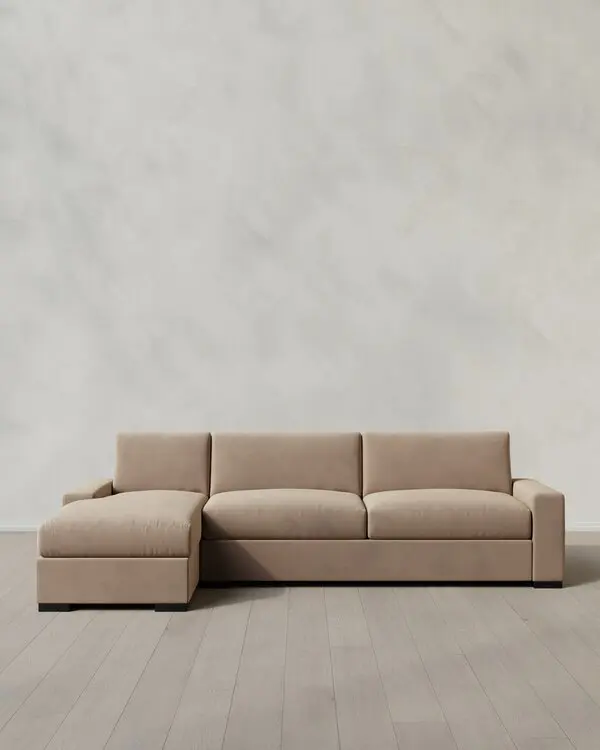 Quince Stillman Chaise Sectional Sofa - Taupe