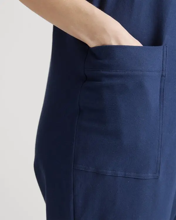 Quince Maternity Overalls - Navy