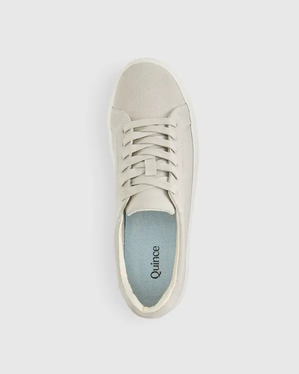 Quince Italian Suede Everyday Sneaker - Almond