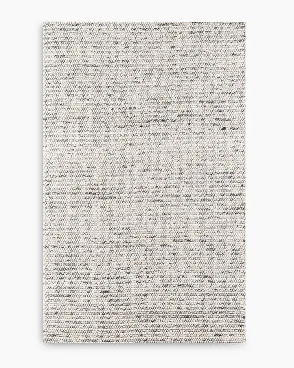 Quince Tribeca Handwoven Wool Rug - Ivory/grey