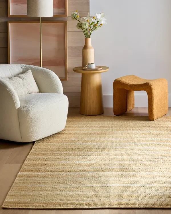 Quince Rain Handwoven Jute Rug - Natural