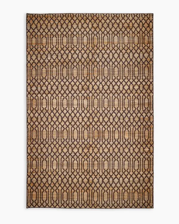 Quince Birch Handwoven Jute-blend Rug - Brown