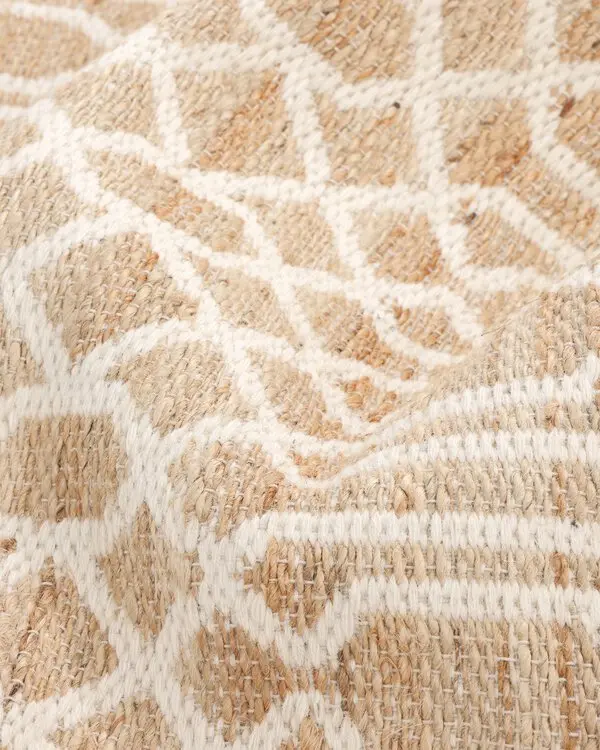 Quince Birch Handwoven Jute-blend Rug - Ivory