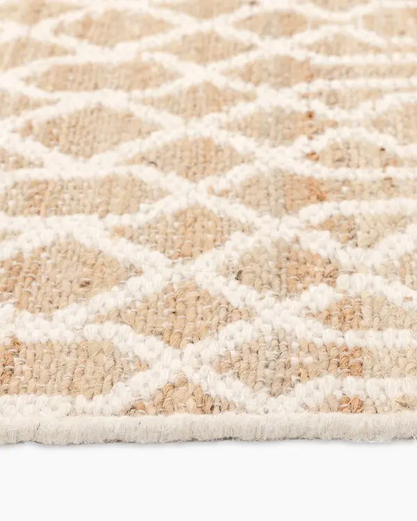 Quince Birch Handwoven Jute-blend Rug - Ivory