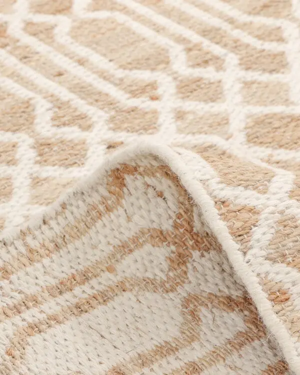 Quince Birch Handwoven Jute-blend Rug - Ivory