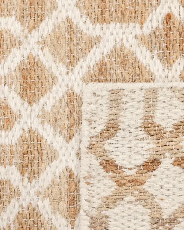 Quince Birch Handwoven Jute-blend Rug - Ivory