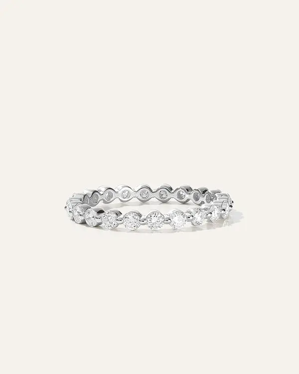 Quince Lab Grown Diamond Eternity Band Ring - White Gold
