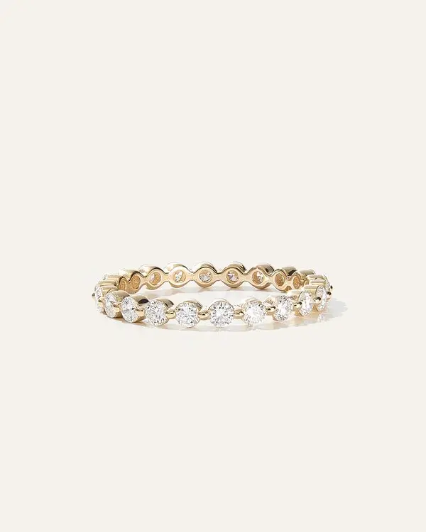Quince Lab Grown Diamond Eternity Band Ring - Yellow Gold