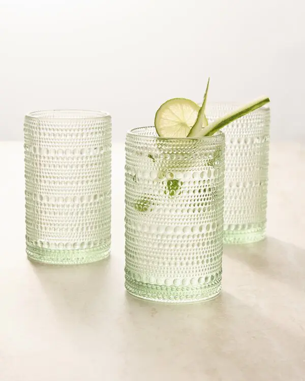 Quince Fortessa Jupiter Tall Glass Tumbler - Sage