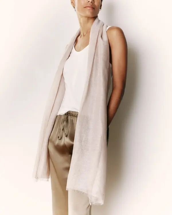 Quince Cotton Modal Double Scoop Neck Tank Top - White