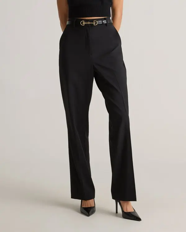 Quince Italian Wool Straight-leg Trousers