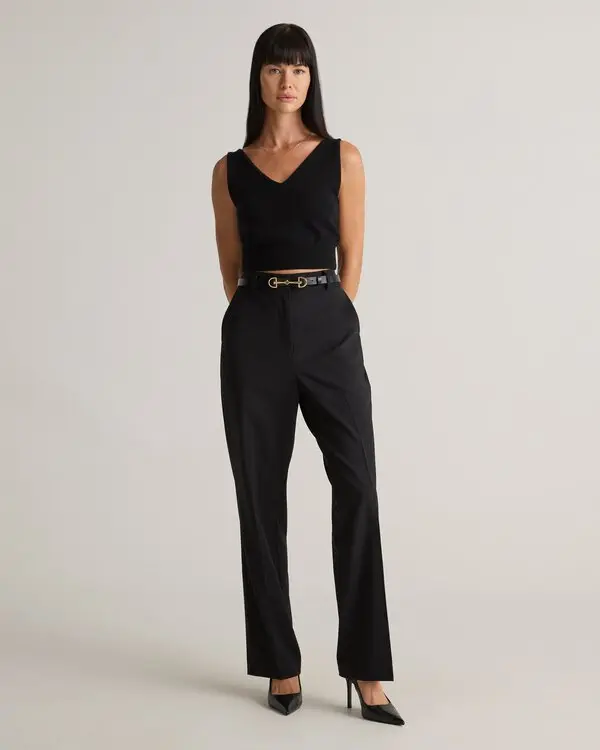 Quince Italian Wool Straight-leg Trousers