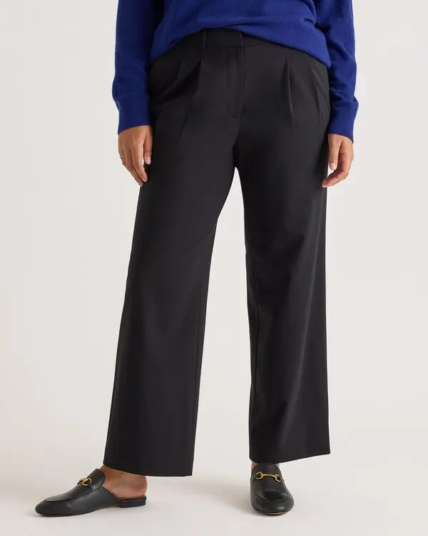 Quince Italian Wool Pleated Trousers