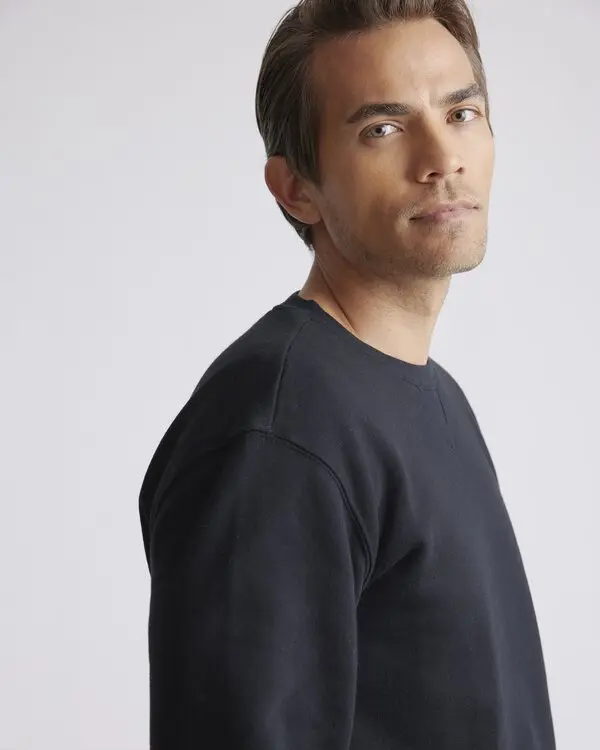 Quince Organic Heavyweight Fleece Crew Sweatshirt