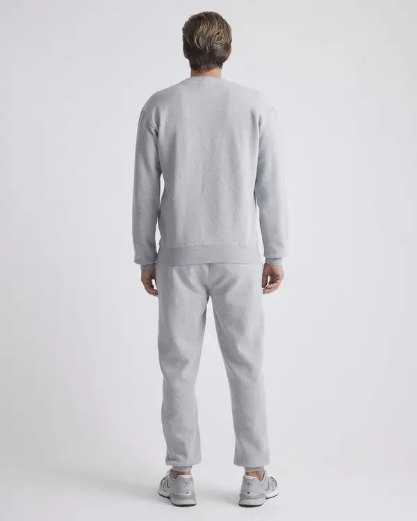 Quince Heavyweight Fleece Crew Sweatshirt - Heather Grey