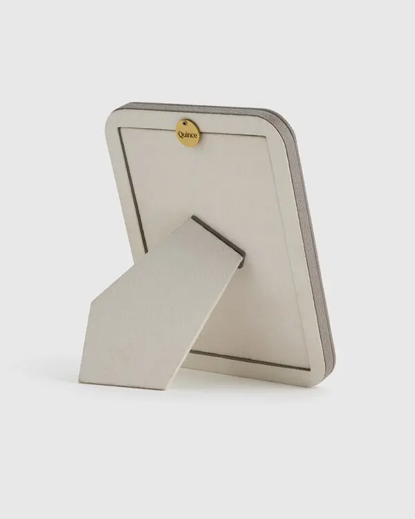 Quince Shagreen Leather Picture Frames - Grey