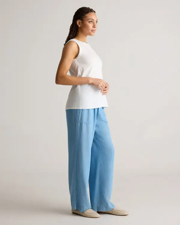 Quince Cotton Modal Muscle Tank Top - White