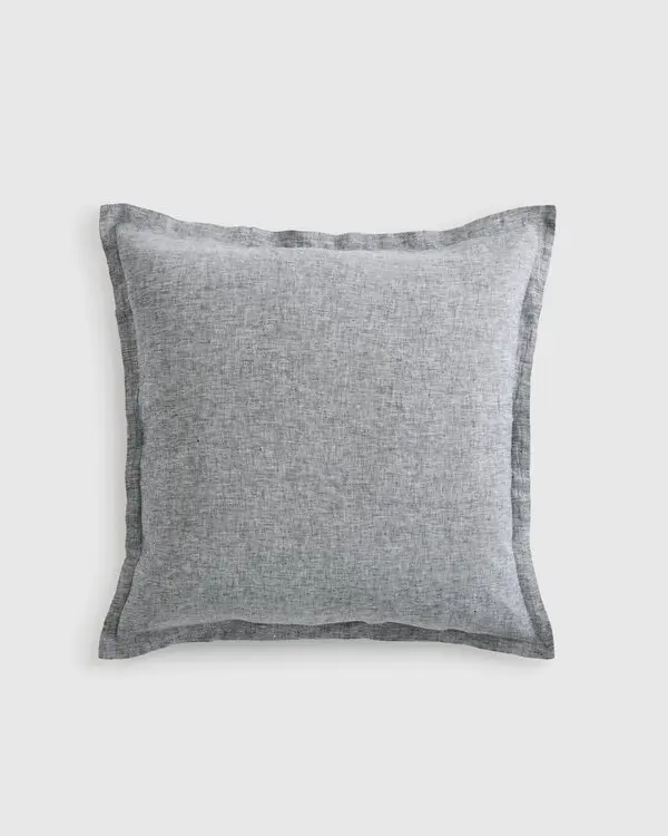 Quince European Linen Sham - Charcoal Chambray
