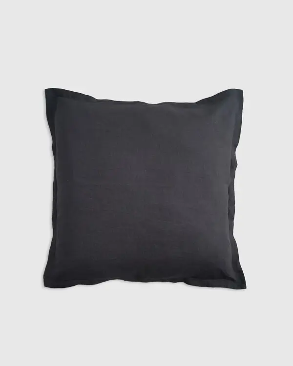 Quince European Linen Sham - Charcoal