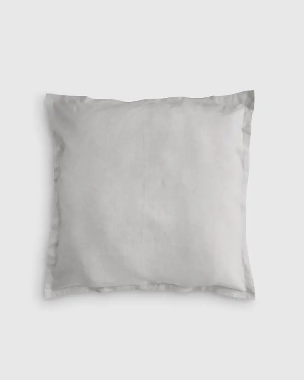 Quince European Linen Sham - Light Grey