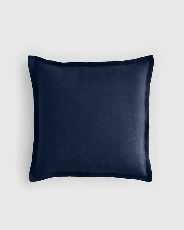 Quince European Linen Sham - Navy