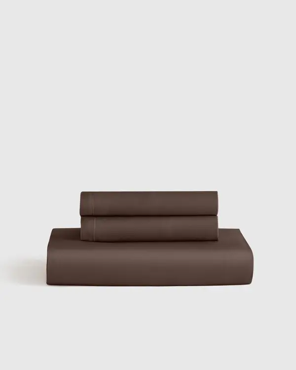 Quince Bamboo Fitted Sheet Set - Espresso