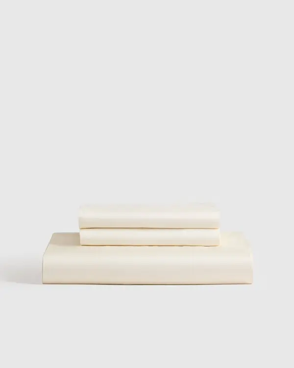 Quince Bamboo Fitted Sheet Set - Ivory