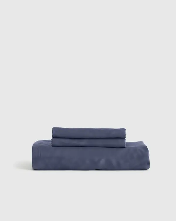 Quince Bamboo Fitted Sheet Set - Nightfall