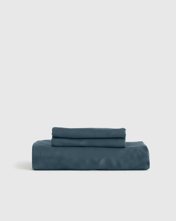 Quince Bamboo Fitted Sheet Set - Nightfall