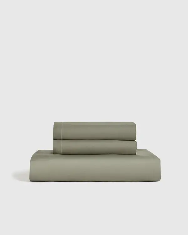 Quince Bamboo Fitted Sheet Set - Sage