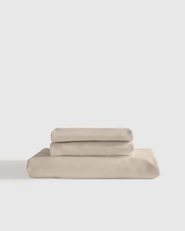 Quince Bamboo Fitted Sheet Set - Sand