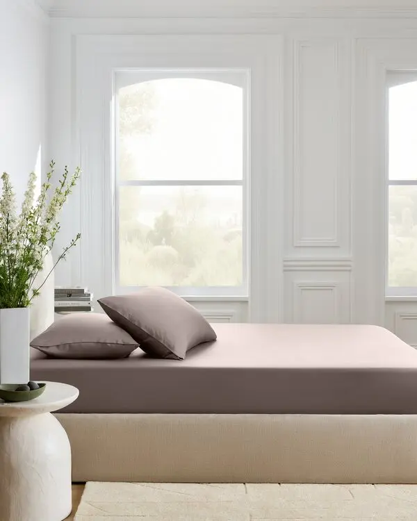 Quince Bamboo Fitted Sheet Set - Stone