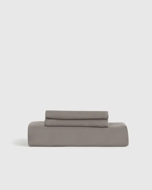 Quince Bamboo Fitted Sheet Set - Stone
