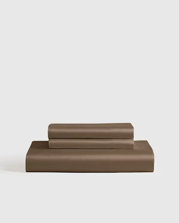 Quince Bamboo Fitted Sheet Set - Walnut