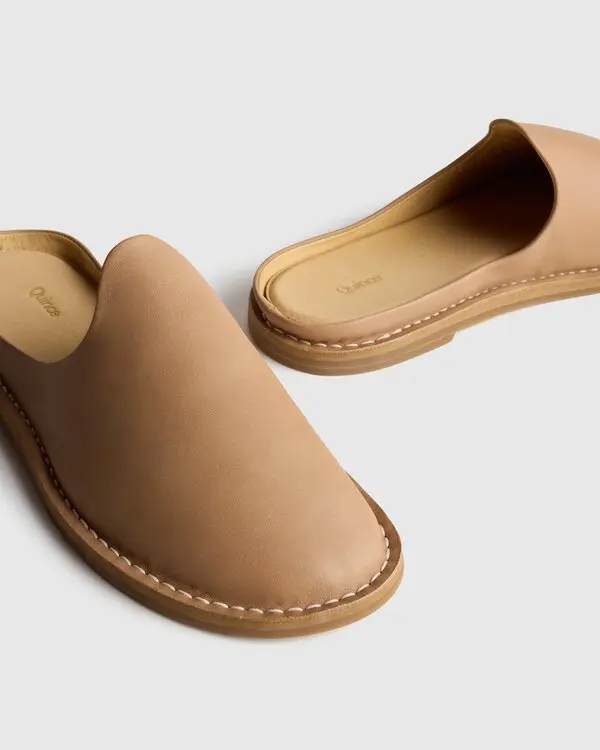 Quince Italian Leather Mule Slip-ons