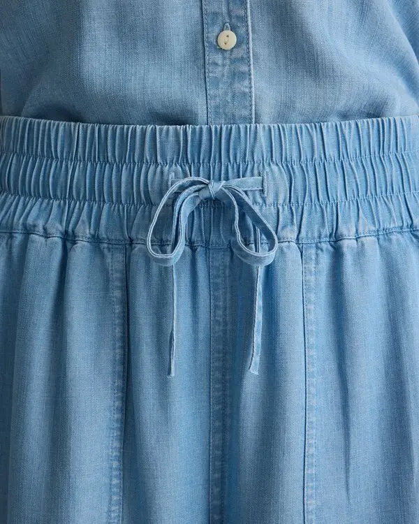 Quince Tencel Chambray Pull-on Pants - Light Indigo