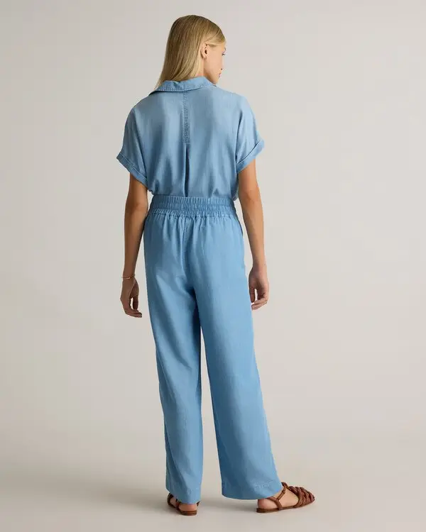 Quince Tencel Chambray Pull-on Pants - Light Indigo