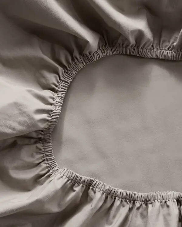 Quince Organic Crisp Percale Sheet Set - Dove
