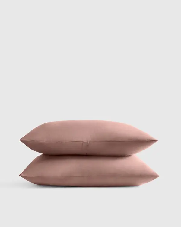 Quince Organic Crisp Percale Sham Set - Fig