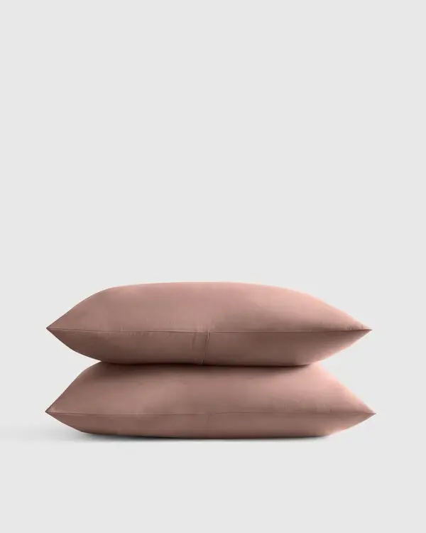 Quince Organic Crisp Percale Sham Set - Fig