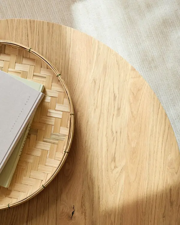 Quince Oak Drum Coffee Table